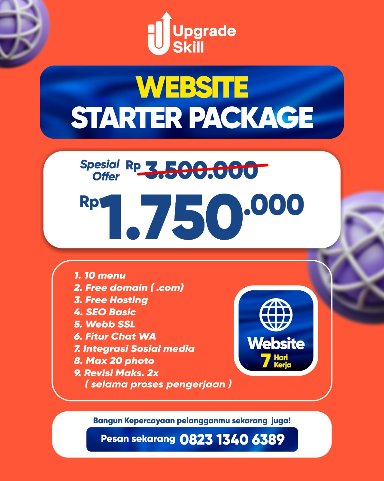 Website Starter Package : Solusi Murah Membuat Website Profesional